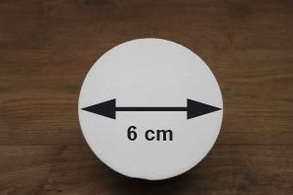 Styrofoam Ball half Ø 6 cm